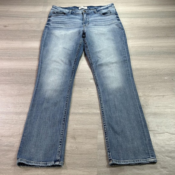BKE | Jeans | Bke Gabby Jeans Womens 32x3 Blue Denim Curvy Fit High ...